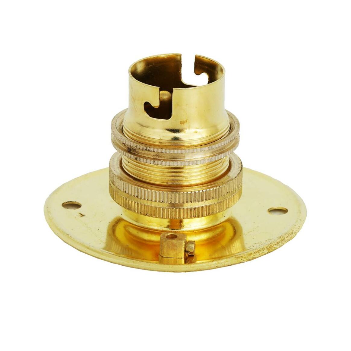B22 batten brass lamp holder