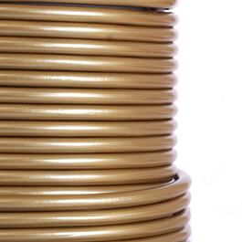 Gold PVC Flexible Cable, 3 Core Round Electrical Flex | Mullan Lighting
