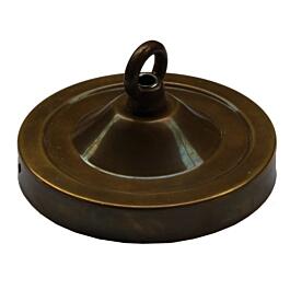 Brass Ceiling Rose Light Fitting with Closed Hook 10cm | Mullan Lighting