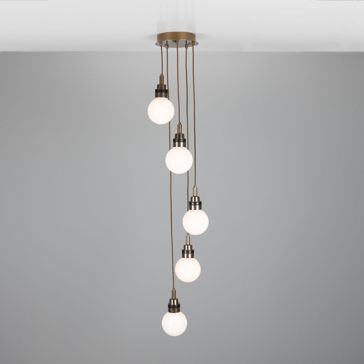 Seoul Bathroom Cluster Pendant IP65, 5 Light | Mullan Lighting