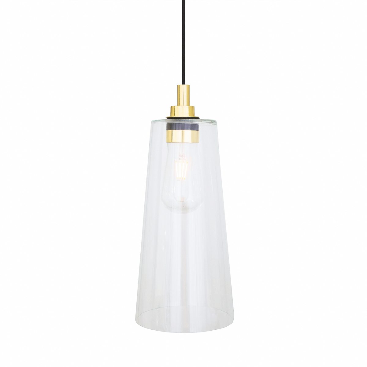Cari Modern Glass Bathroom Pendant Light 17.5cm IP65 | Mullan Lighting