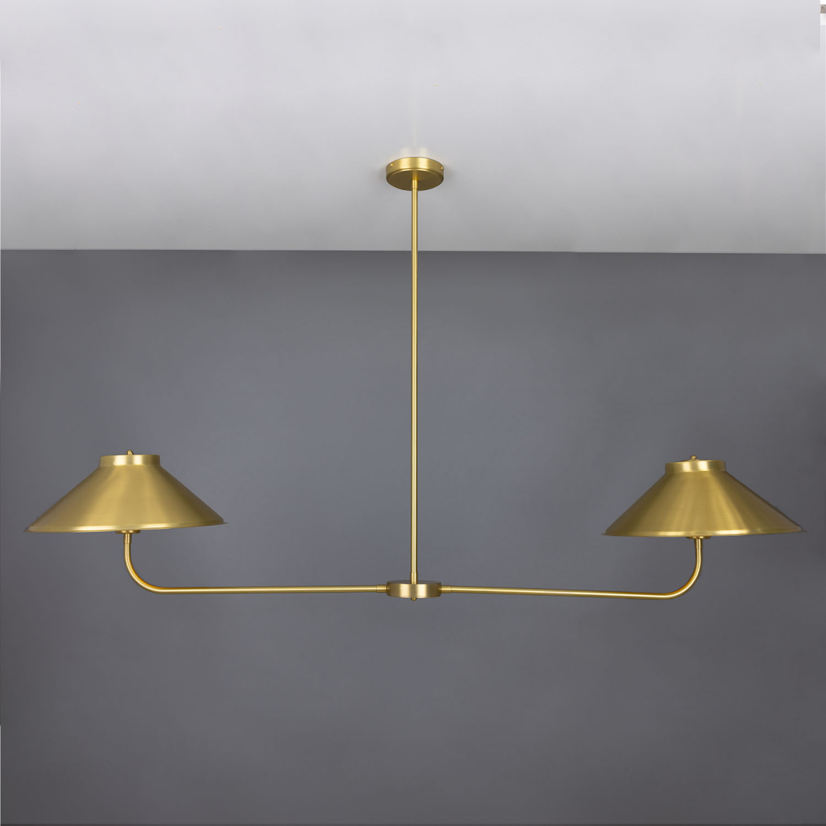 Princeton Modern Brass Island Chandelier | Mullan Lighting
