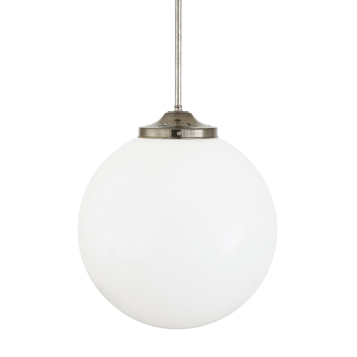 Luanda Opal Glass Globe Bar Pendant Light 40cm | Mullan Lighting
