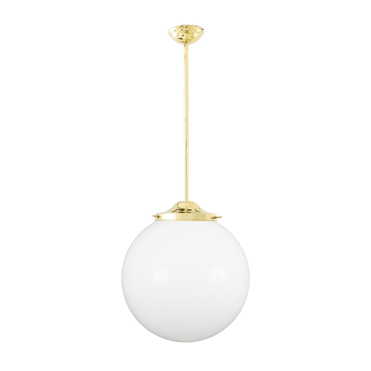 Luanda Opal Glass Globe Bar Pendant Light 40cm | Mullan Lighting