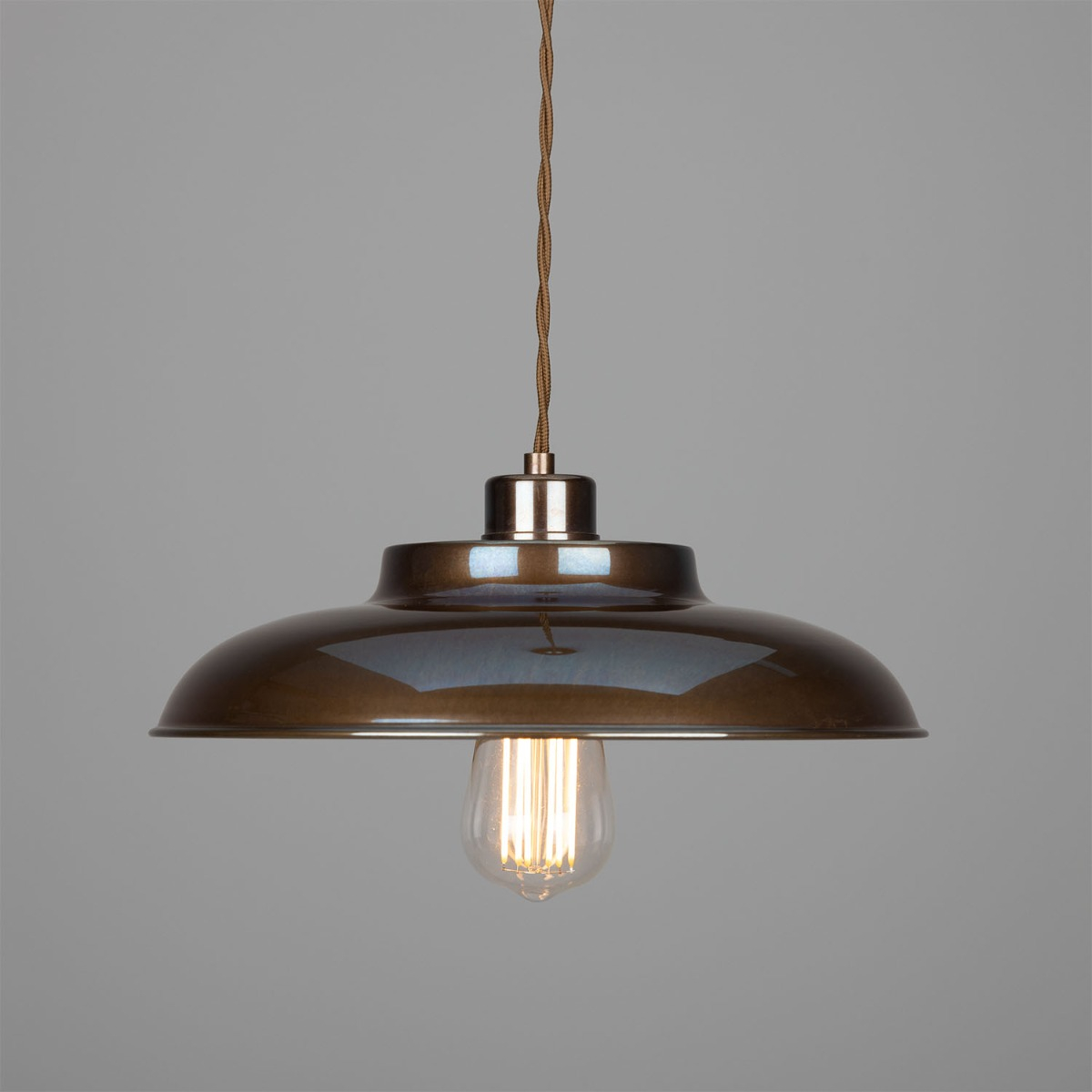 Telal Industrial Factory Pendant Light 32cm | Mullan Lighting
