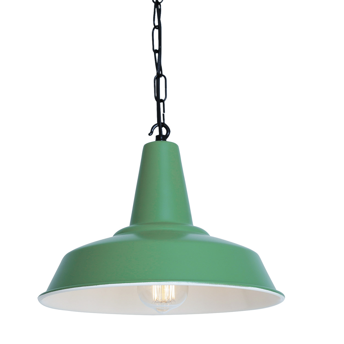 Hex Industrial Factory Pendant Light 30cm | Mullan Lighting