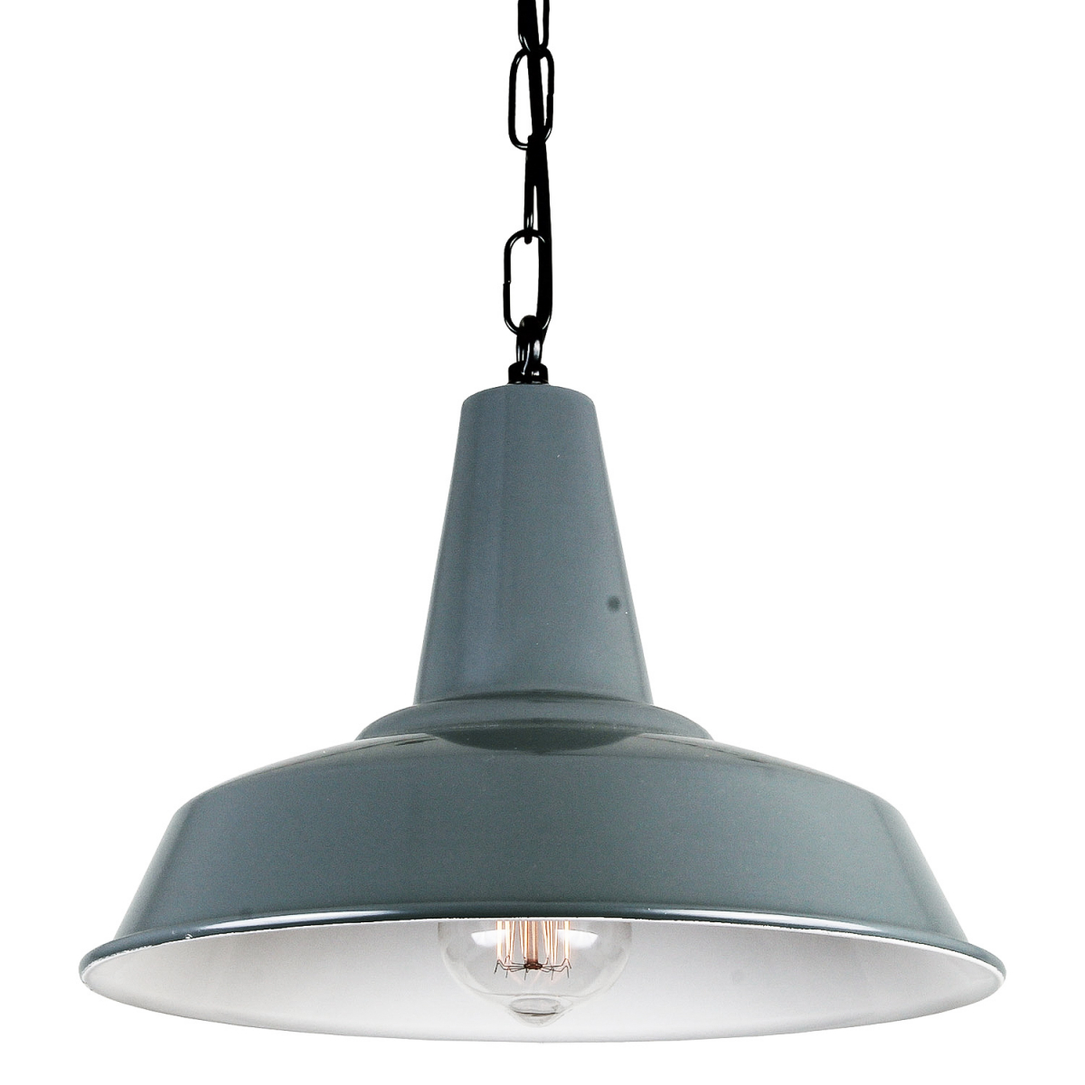 Hex Industrial Factory Pendant Light 30cm | Mullan Lighting