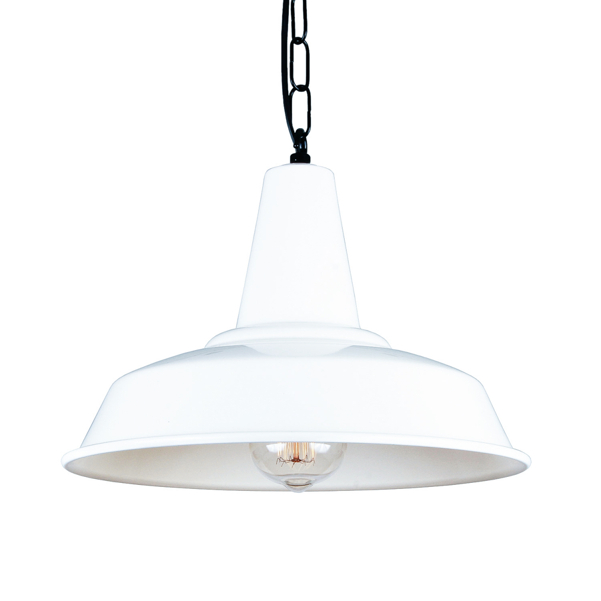 Hex Industrial Factory Pendant Light 30cm | Mullan Lighting