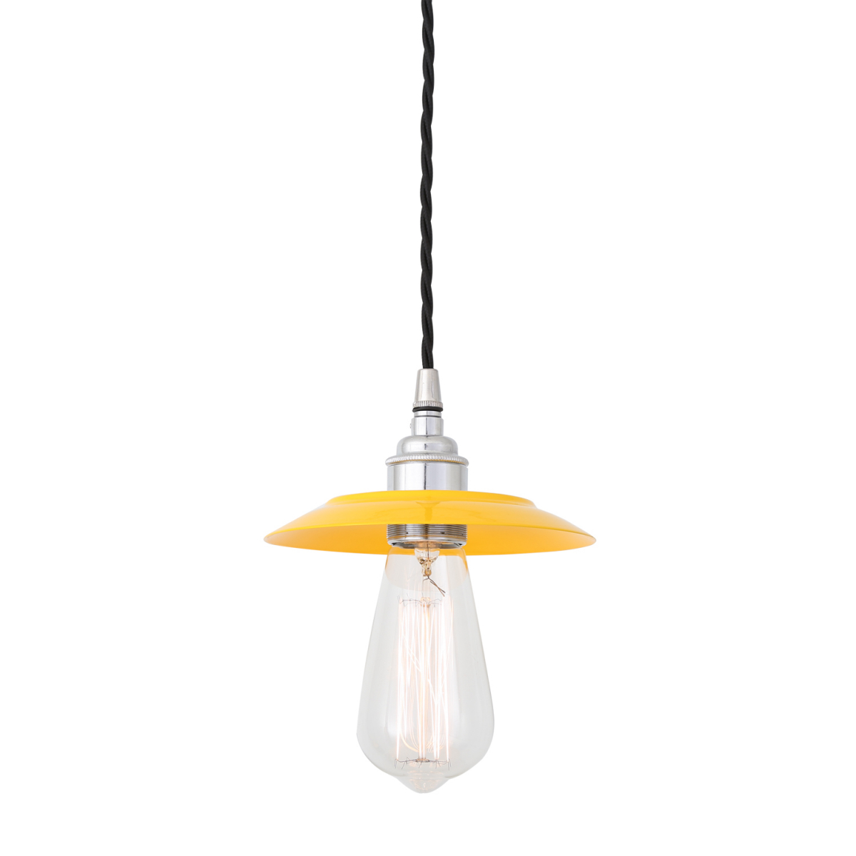 Reznor Industrial Minimalist Brass Pendant Light | Mullan Lighting