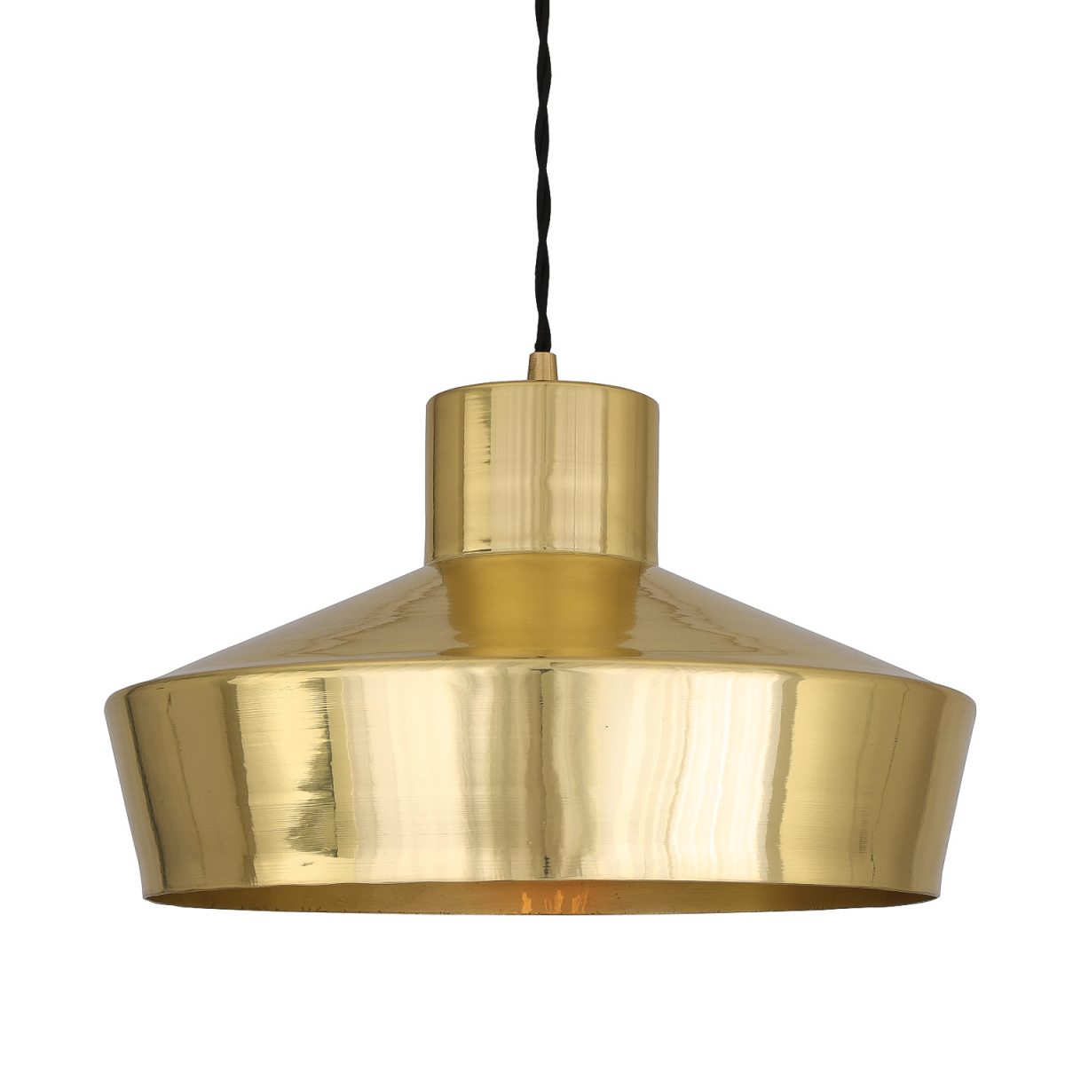 Elegance Modern Brass Pendant Light 32cm Mullan Lighting