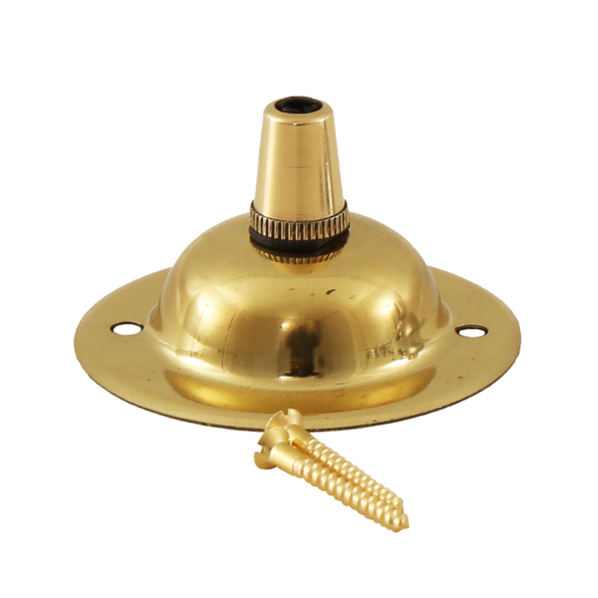 Vintage Style Ceiling Rose with Cord Grip Metal 6.5cm | Mullan Lighting