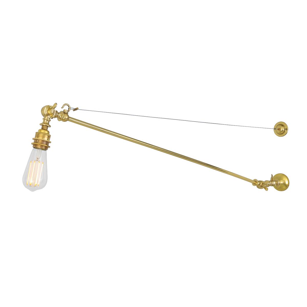 Manick Industrial Swing Arm Adjustable Wall Light | Mullan Lighting