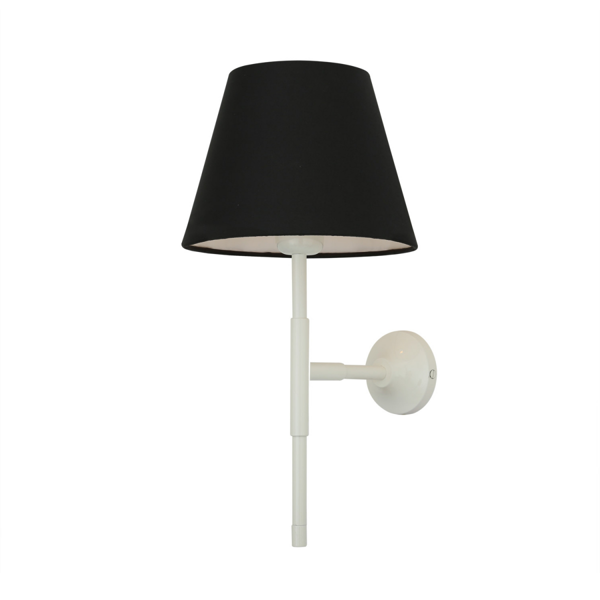 Tenby Modern Brass Wall Light with Fabric Shade | Mullan Lighting