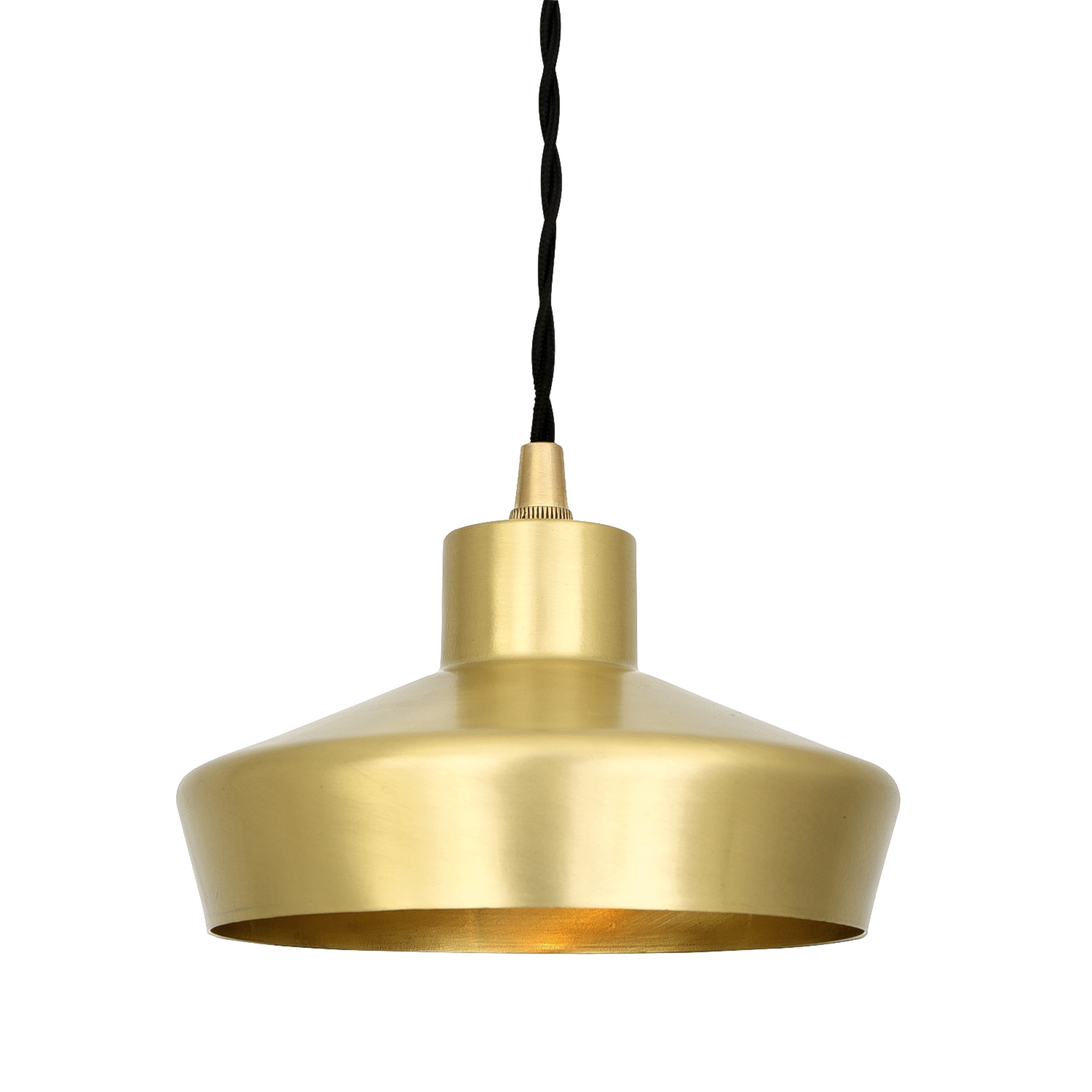 Splendor Small Modern Brass Pendant Light 16cm | Mullan Lighting