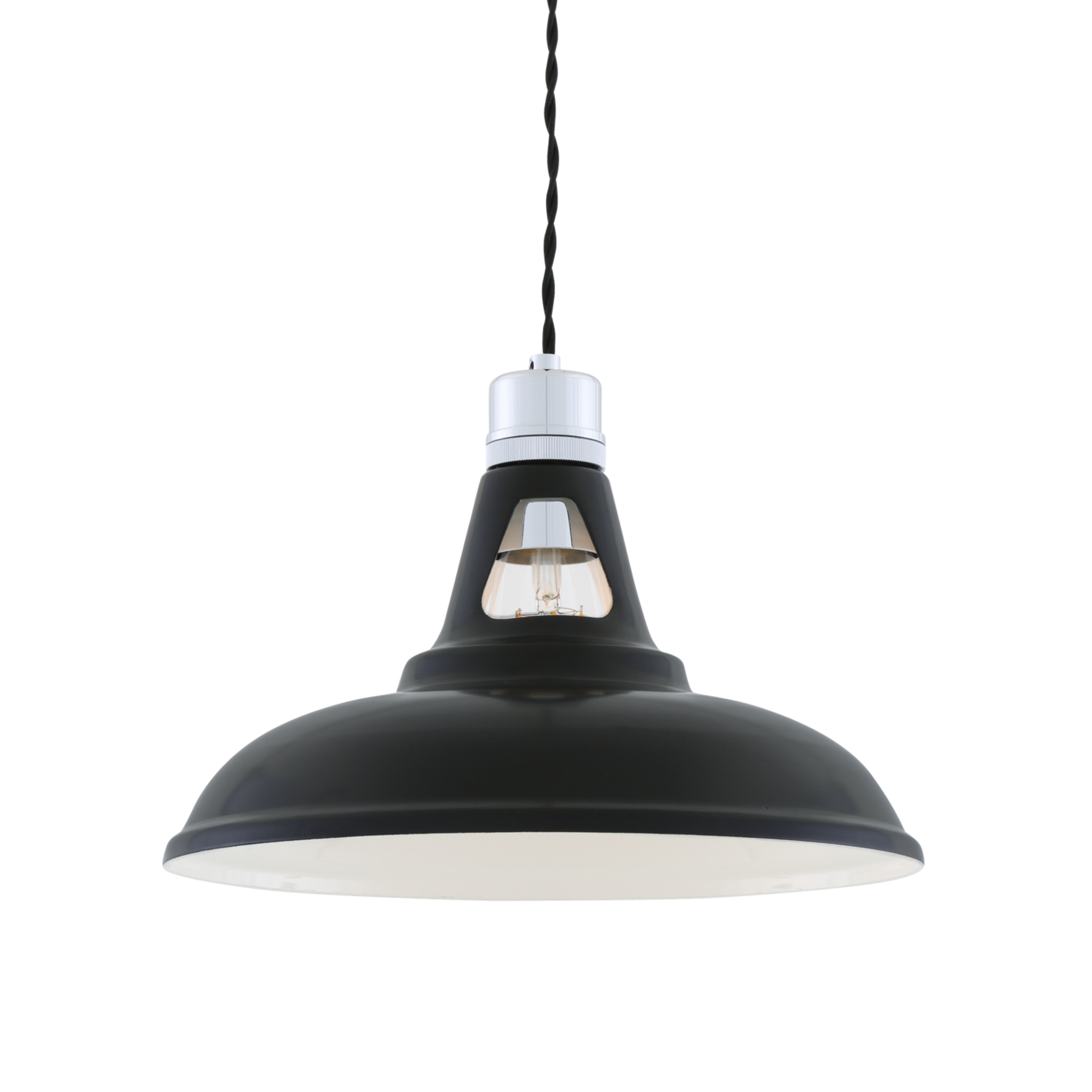 Vienna Industrial Factory Pendant Light 31cm | Mullan Lighting