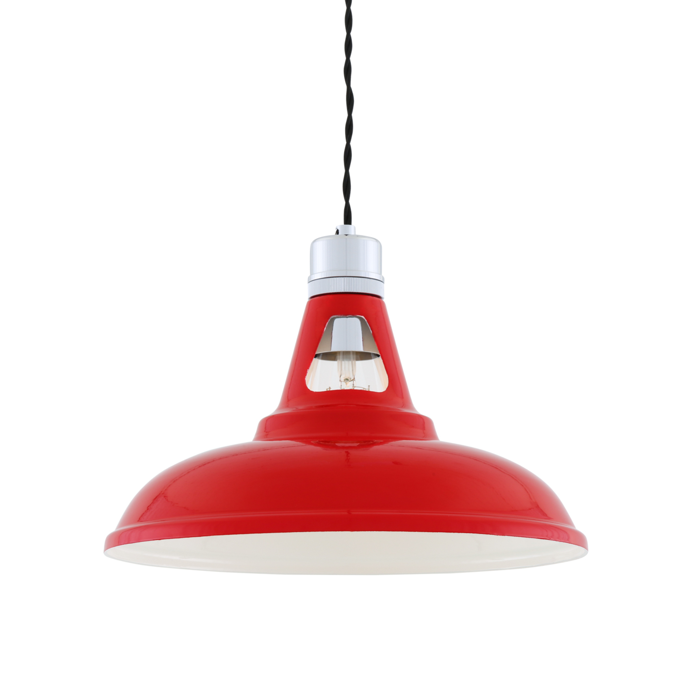 Vienna Industrial Factory Pendant Light 31cm | Mullan Lighting