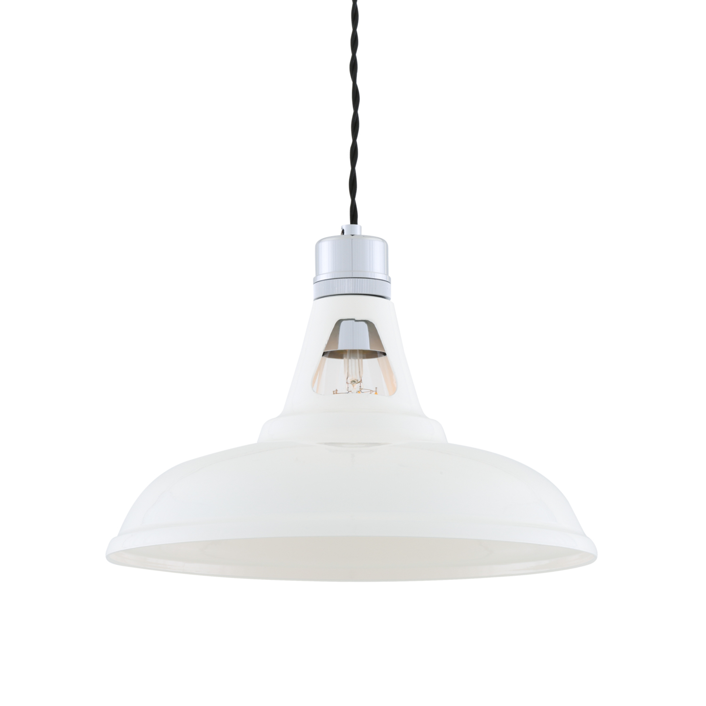Vienna Industrial Factory Pendant Light 31cm | Mullan Lighting