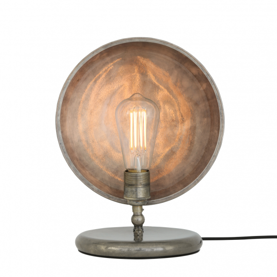 Chulainn Industrial Brass Dish Table Lamp | Mullan Lighting