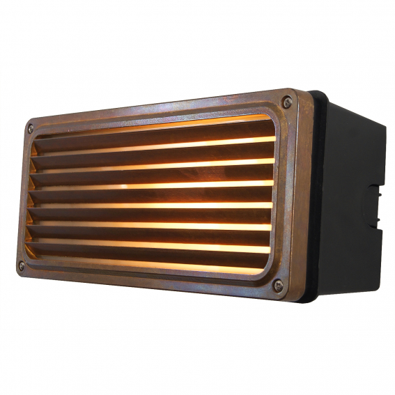 Agher Recessed Grill Patio Wall Light IP54 | Mullan Lighting