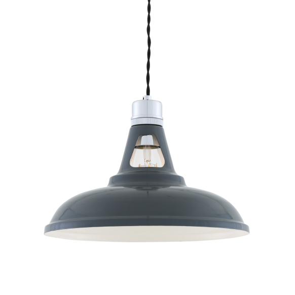 Vienna Industrial Factory Pendant Light 31cm | Mullan Lighting