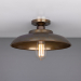 Telal Industrial Factory Flush Ceiling Light 32cm | Mullan Lighting