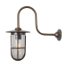 Fabo Well Glass Swan Neck Outdoor Wall Light IP65 | Mullan Lighting