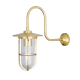 Fabo Well Glass Swan Neck Outdoor Wall Light IP65 | Mullan Lighting